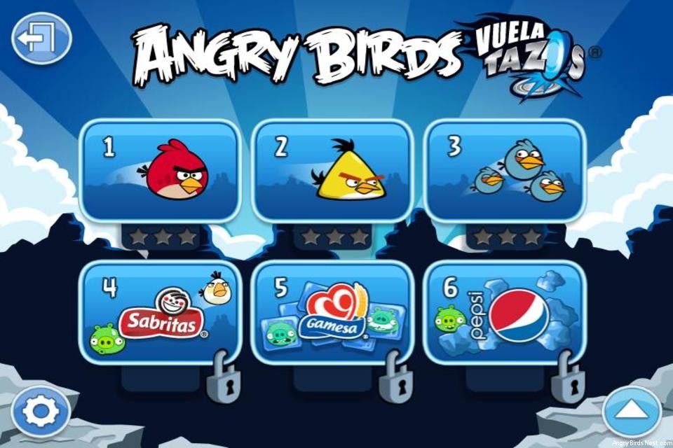 Angry Birds Vuela Tazos Level Selection Screen | AngryBirdsNest