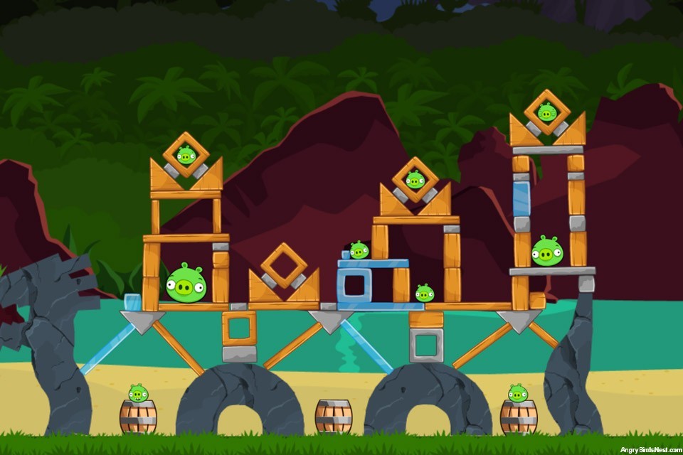 Angry Birds Surf and Turf Level 26 Walkthrough | AngryBirdsNest