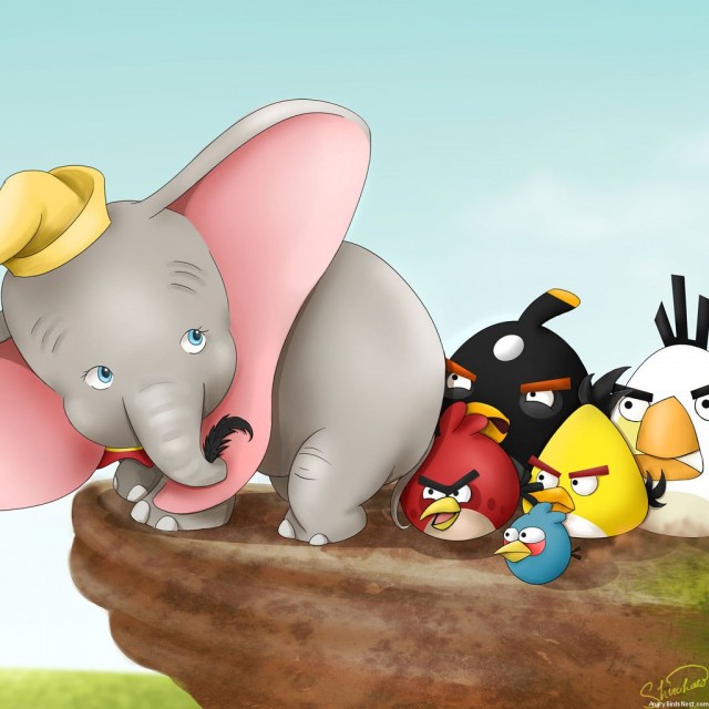 Angry Birds Motivating Dumbo iPad Background | AngryBirdsNest