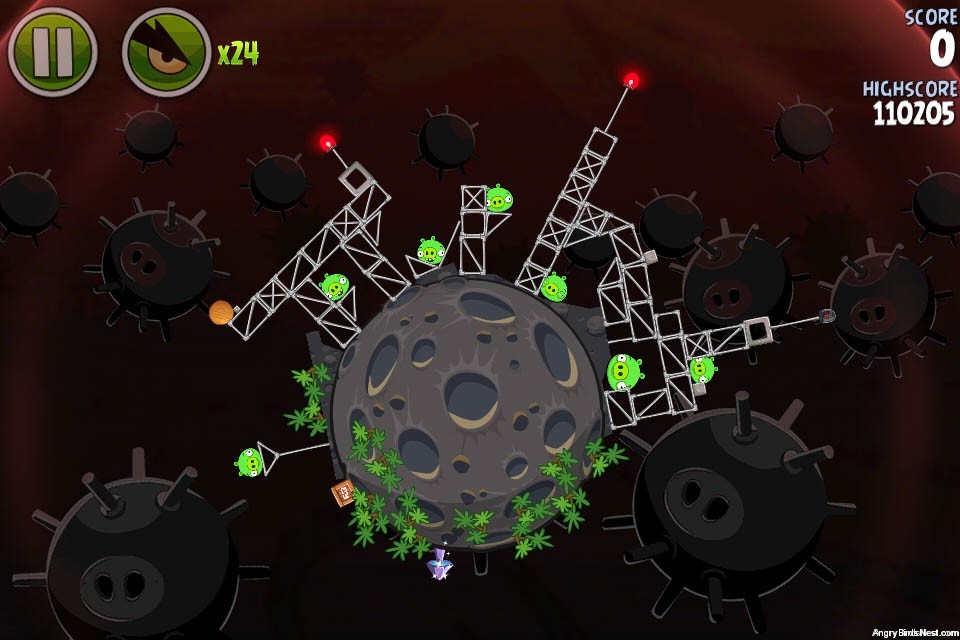 Angry Birds Space Eagle Walkthrough Danger Zone Level 10 | AngryBirdsNest