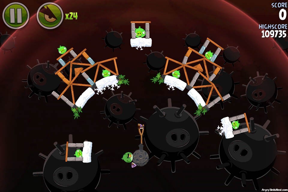 Angry Birds Space Danger Zone Level 15 Walkthrough | AngryBirdsNest