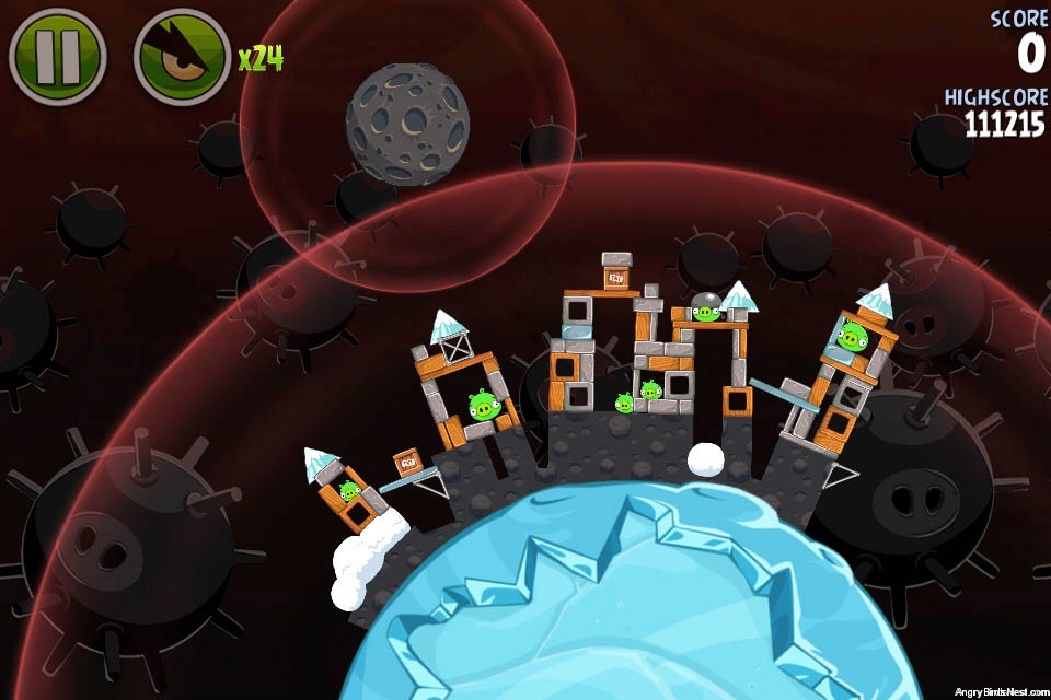 Angry Birds Space Danger Zone Level 2 Walkthrough | AngryBirdsNest