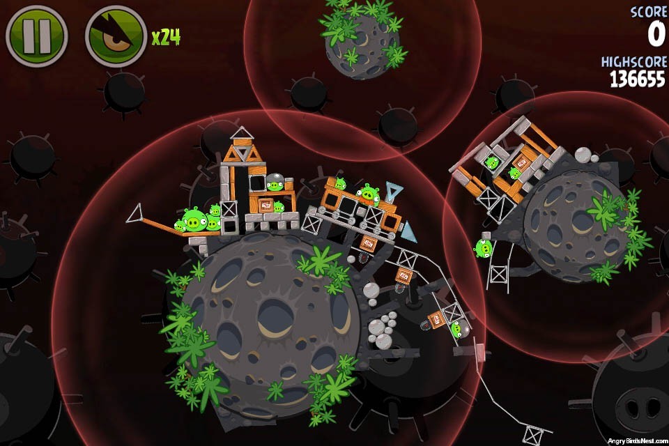 Angry Birds Space Danger Zone Level 27 Walkthrough | AngryBirdsNest