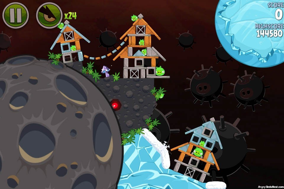 Angry Birds Space Danger Zone Level 7 Walkthrough | AngryBirdsNest