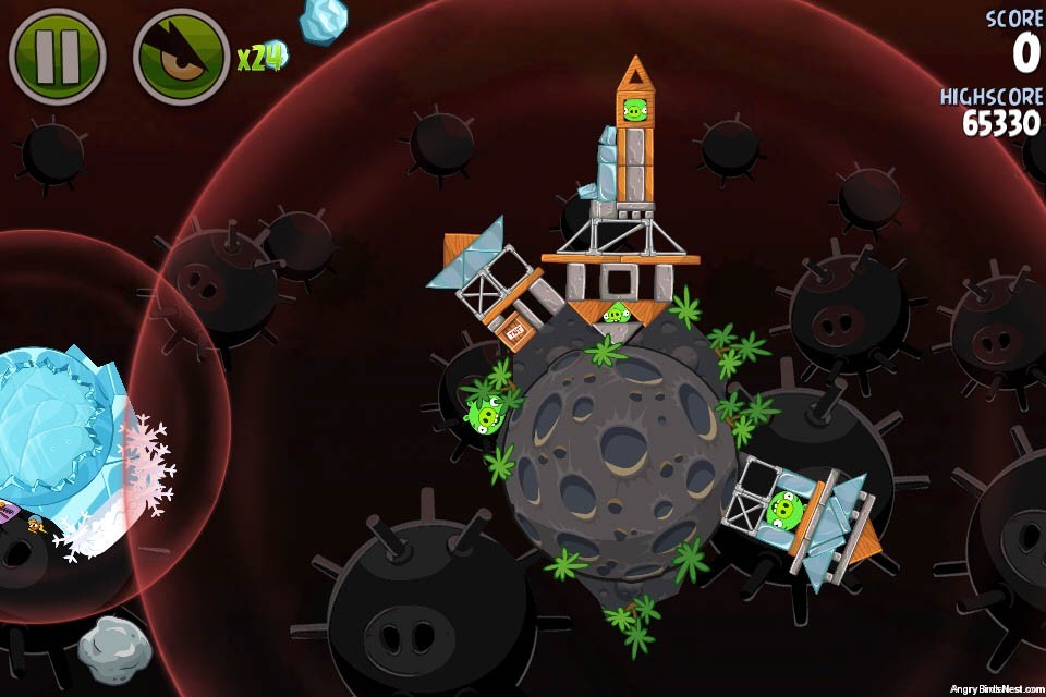 Angry Birds Space Danger Zone Level 8 Walkthrough | AngryBirdsNest