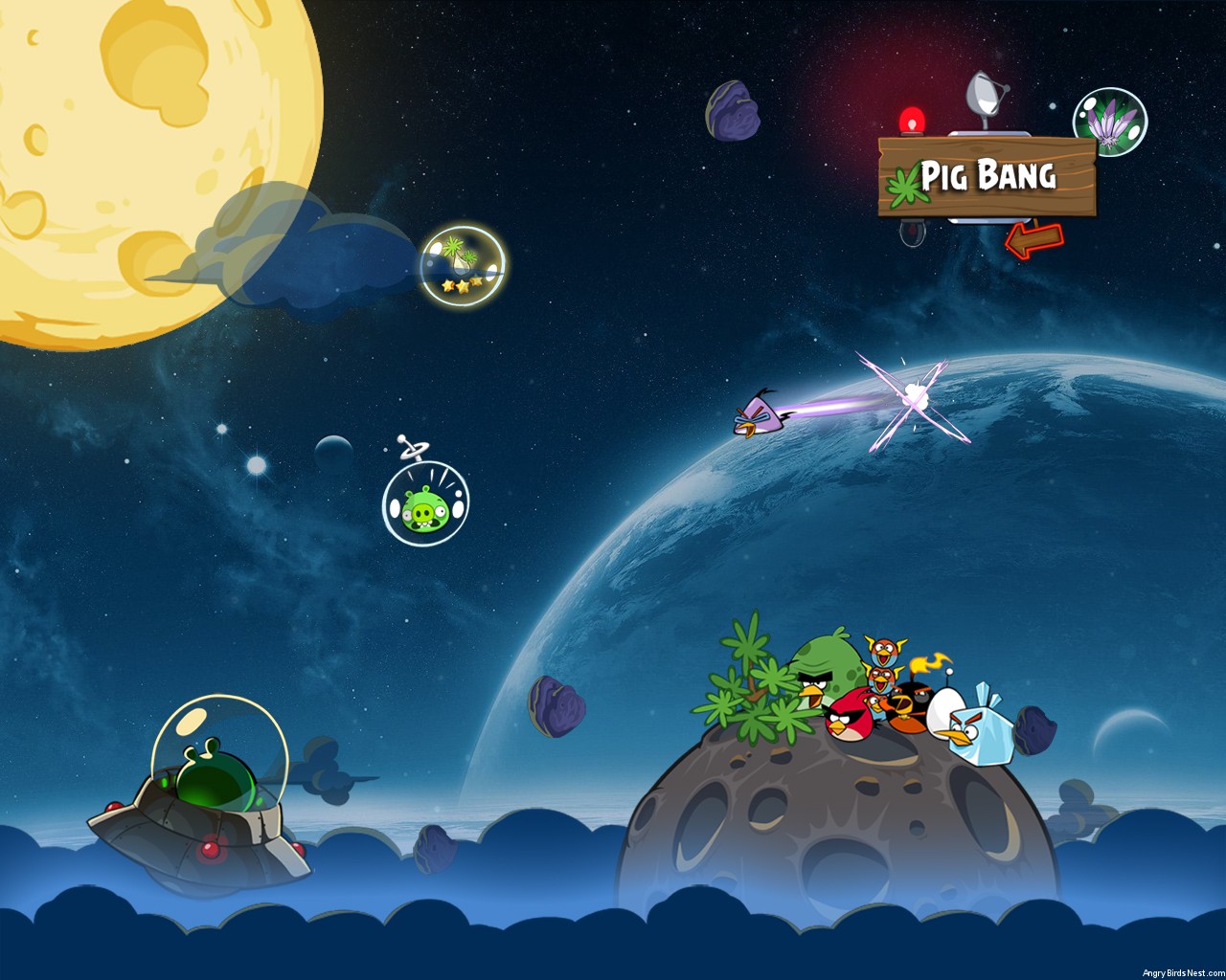 Angry Birds Space Wallpaper Laptop 1280 x 1024 Sal | AngryBirdsNest