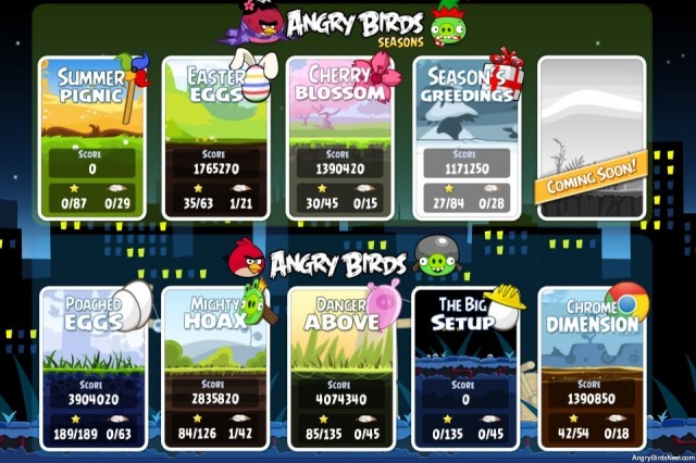 Angry Birds Chrome Update Adds The Big Setup | AngryBirdsNest