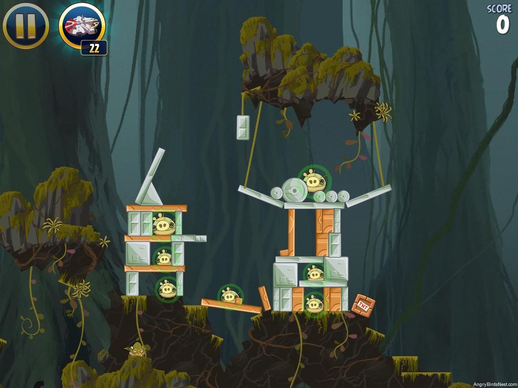 Angry Birds Star Wars Path of the Jedi Level J-32 Walkthrough ...