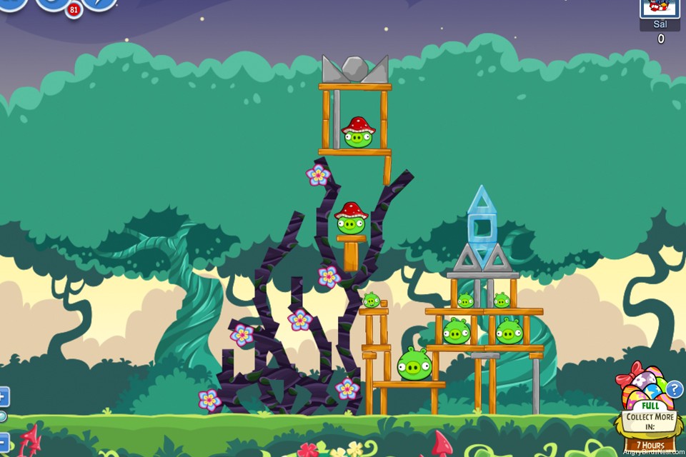 Angry Birds Facebook Pig Tales Level 7 Walkthrough | AngryBirdsNest