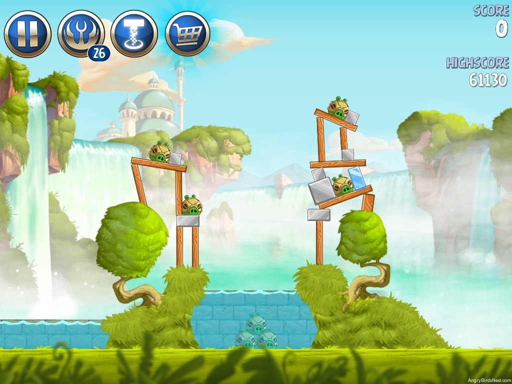 Angry Birds Star Wars 2 Naboo Invasion Level B1-11 Walkthrough ...