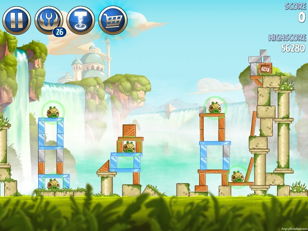 Angry Birds Star Wars 2 Naboo Invasion Level B1-15 Walkthrough ...