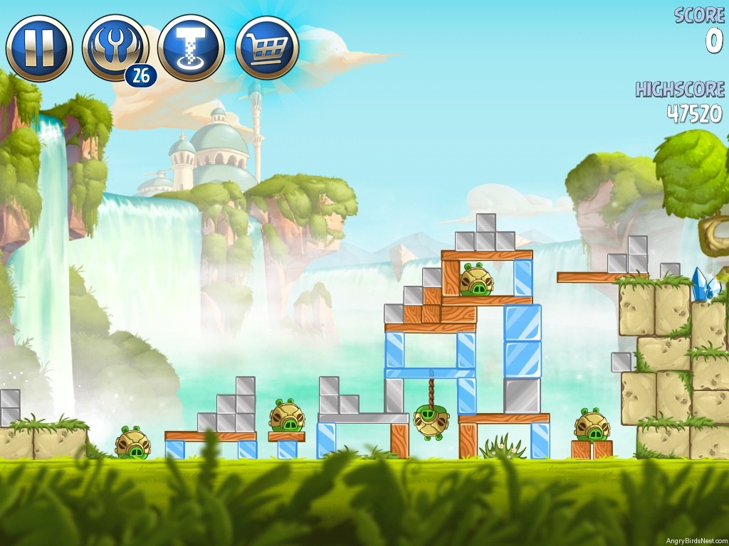 Angry Birds Star Wars 2 Naboo Invasion Level B1-5 Walkthrough ...