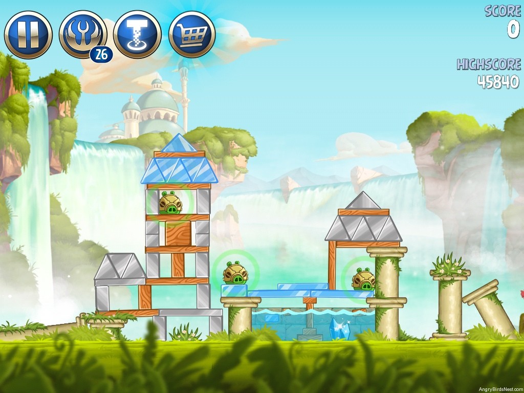 Angry Birds Star Wars 2 Naboo Invasion Level B1-6 Walkthrough ...