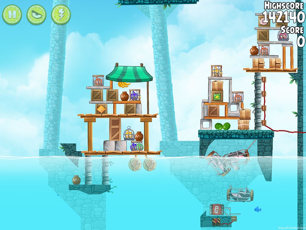 Angry Birds Rio Hidden Fruit Chest Walkthrough Videos | AngryBirdsNest
