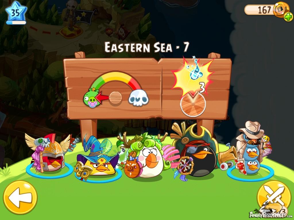 Angry Birds Epic Eastern Sea Level 7 Walkthrough | AngryBirdsNest