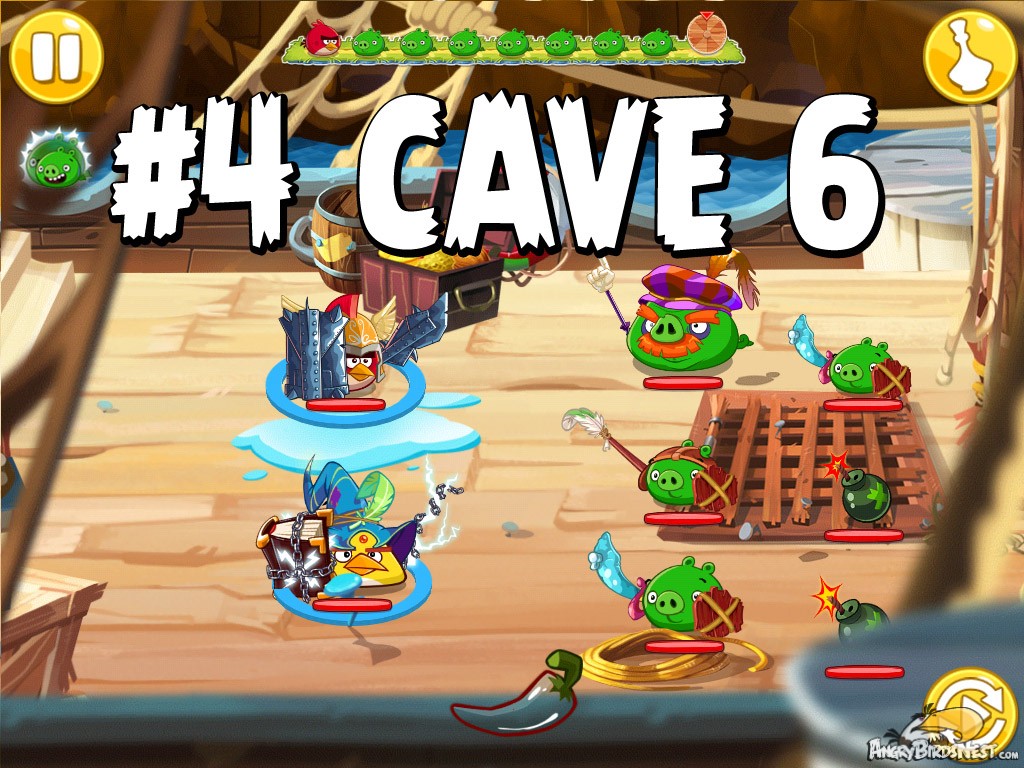 Angry Birds Epic Cave 6 Endless Winter Level 4 | AngryBirdsNest