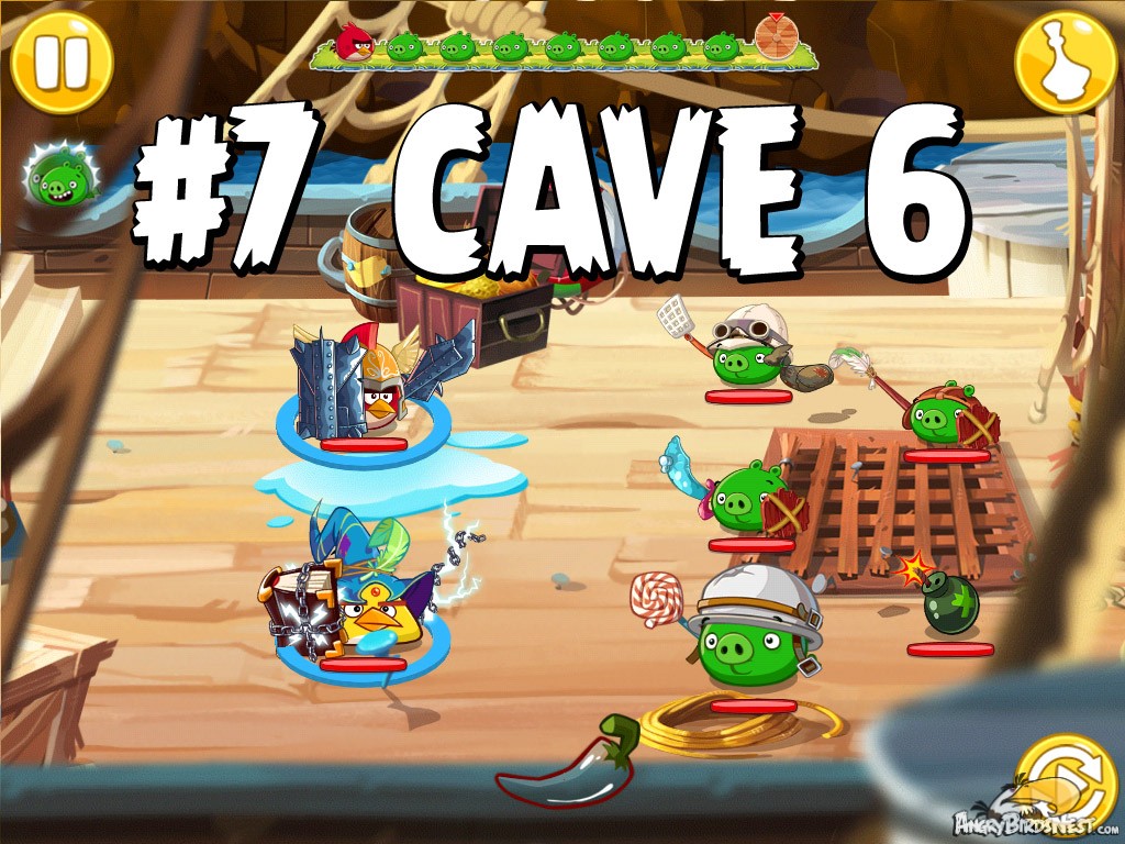 Angry Birds Epic Endless Winter Level 7 Walkthrough | Chronicle Cave 6 ...