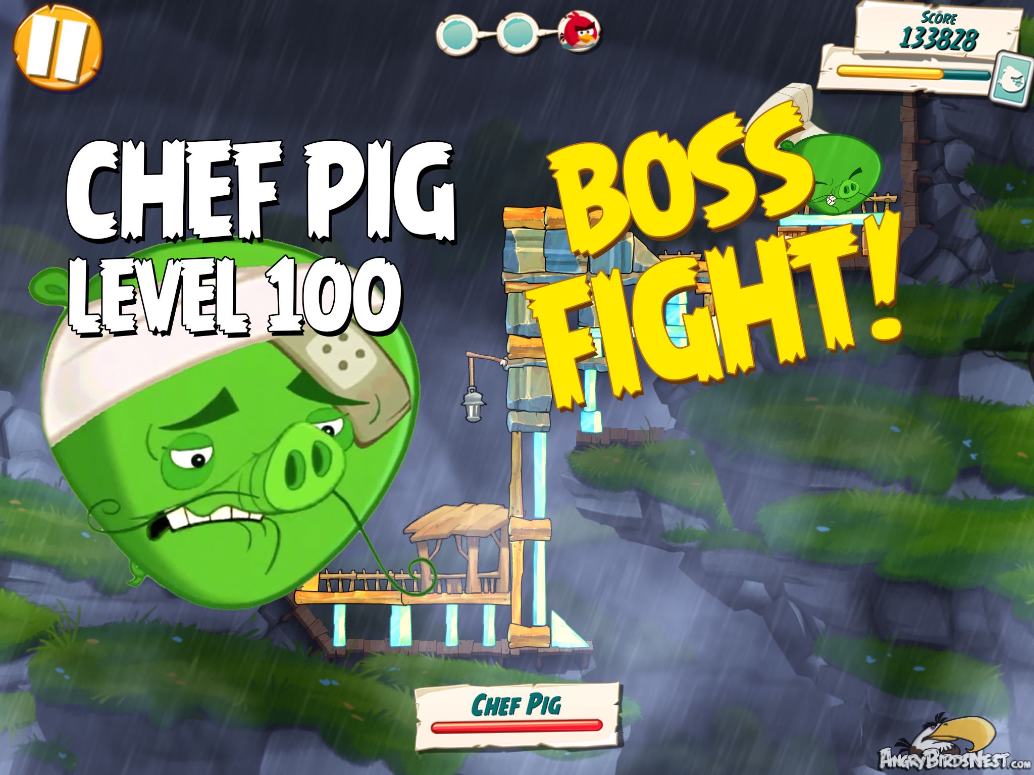 Angry Birds Under Pigstruction Chef Pig Level 100 Boss Fight ...