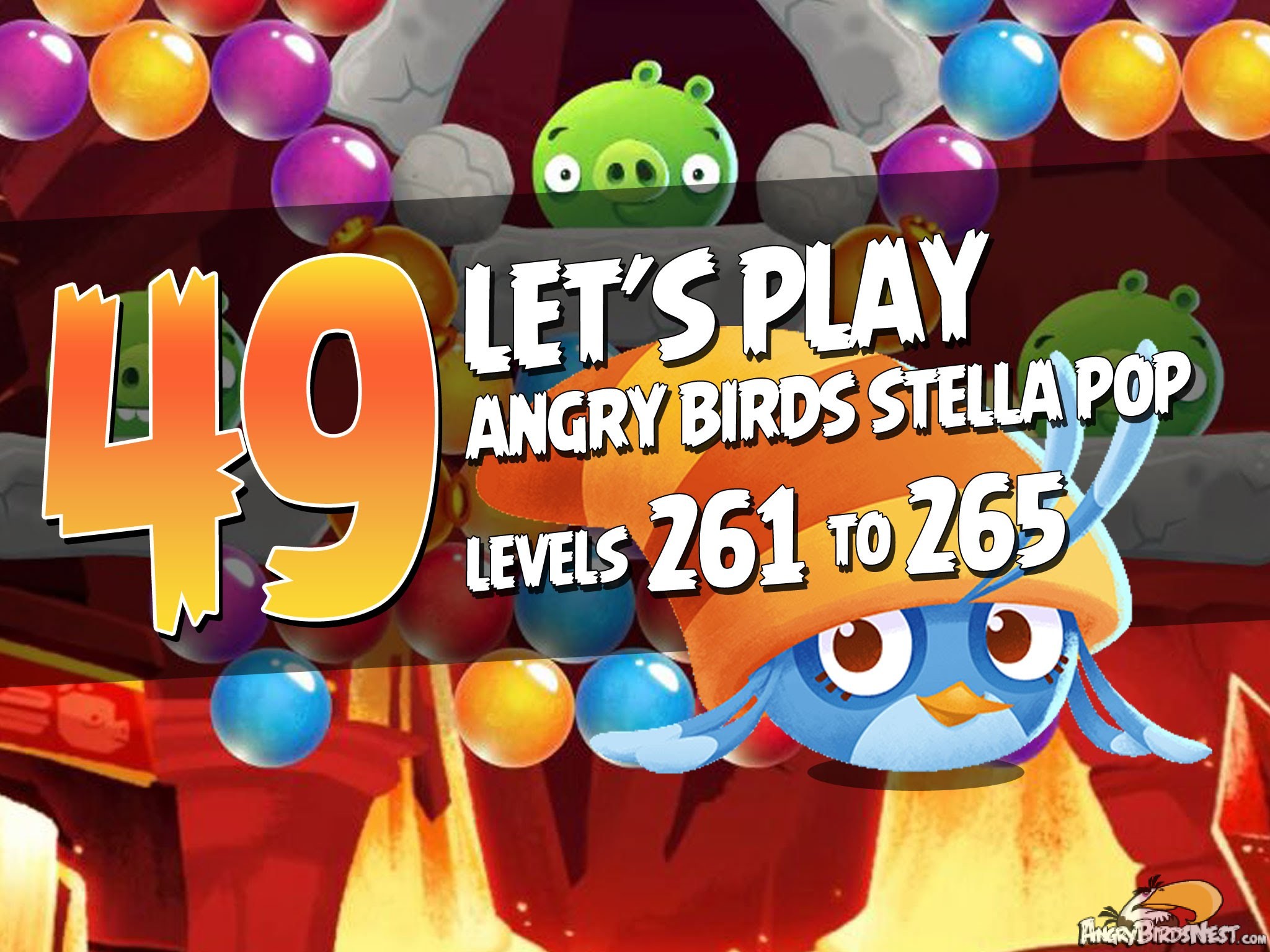 Angry Birds Stella Pop Levels 261 to 265 Volcano Walkthroughs ...