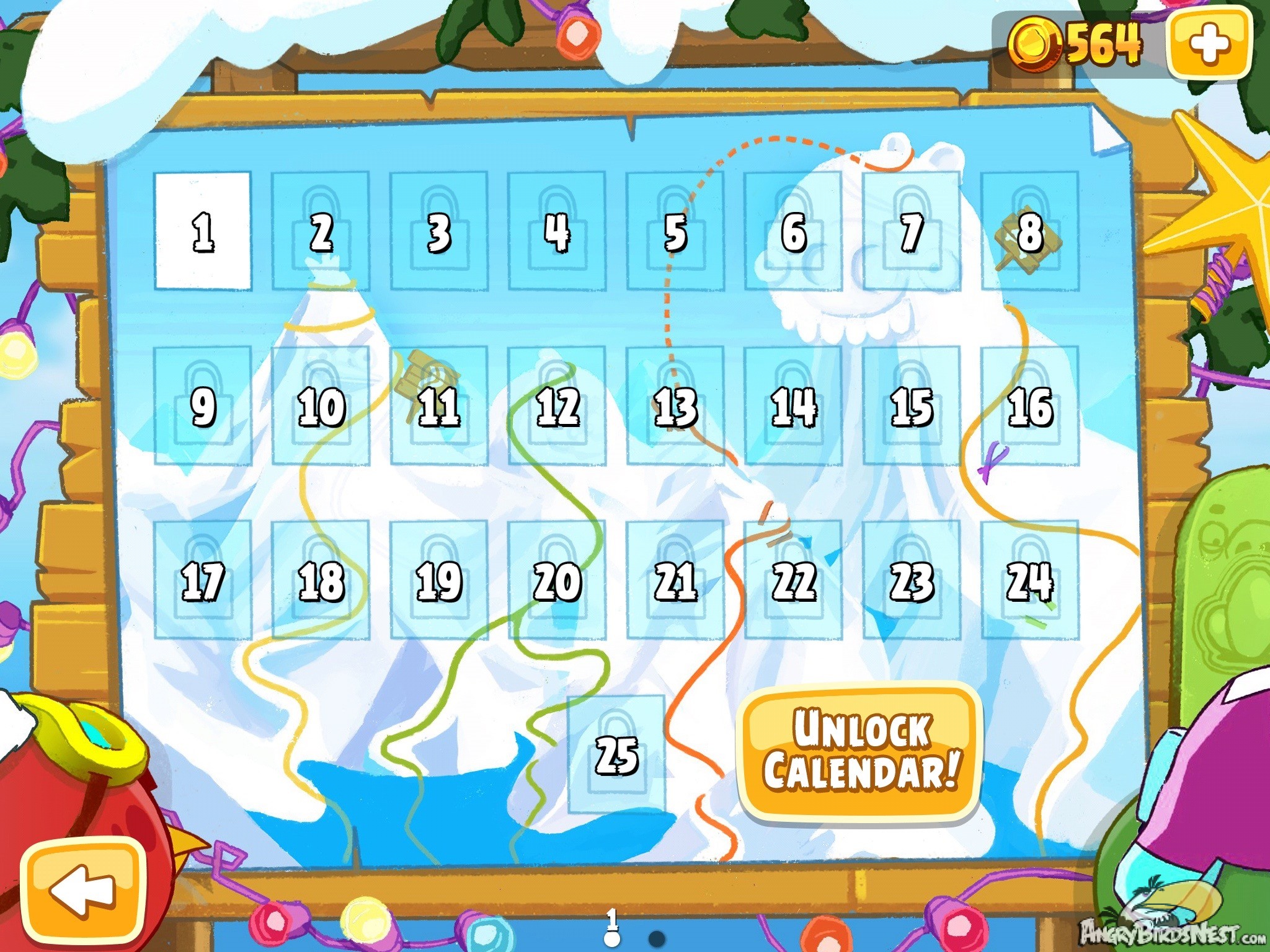 Angry Birds Seasons Ski or Squeal Level Selection Screen | AngryBirdsNest