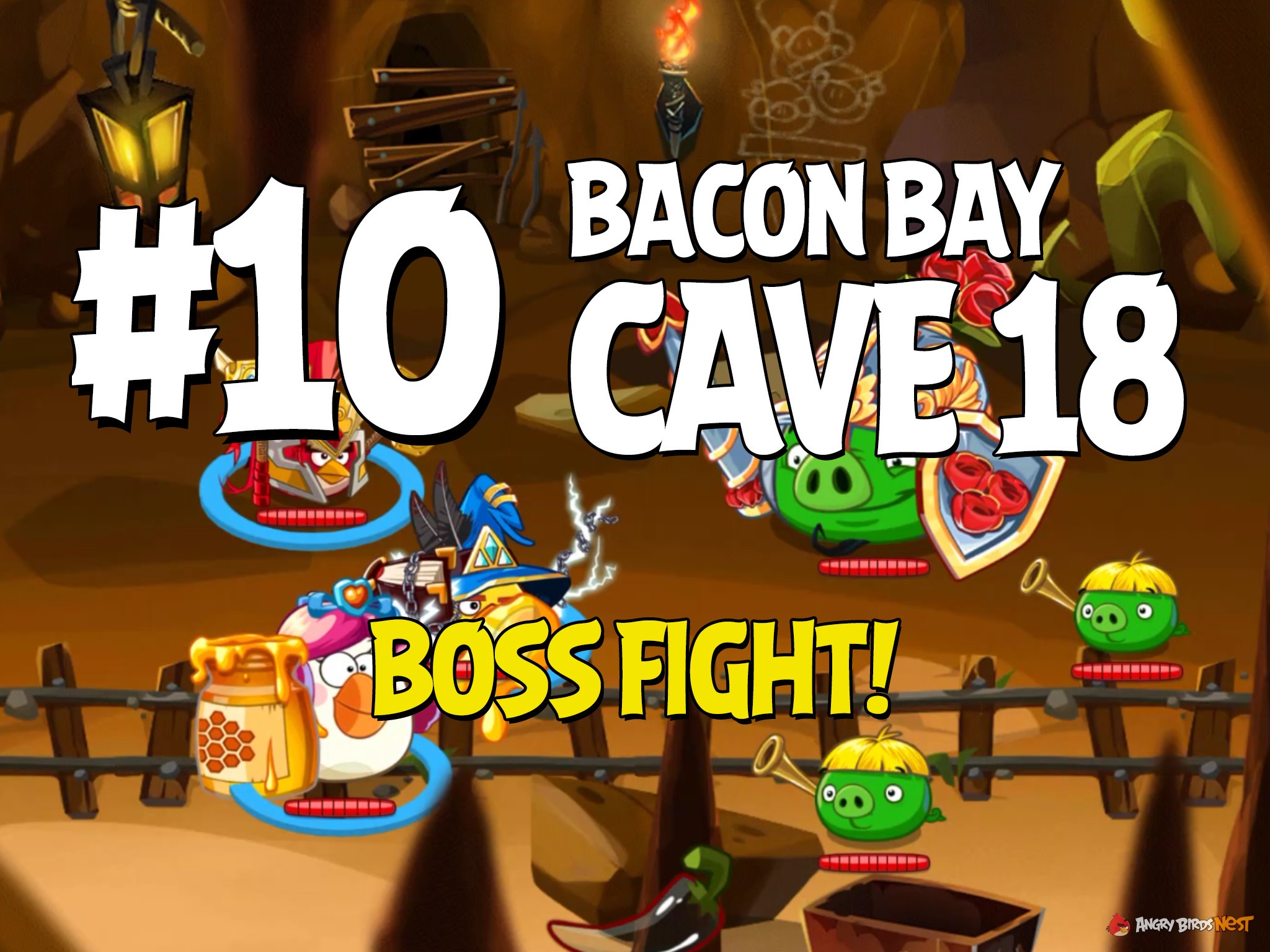 Angry Birds Epic Bacon Bay Level 10 Walkthrough | Chronicle Cave 18 ...