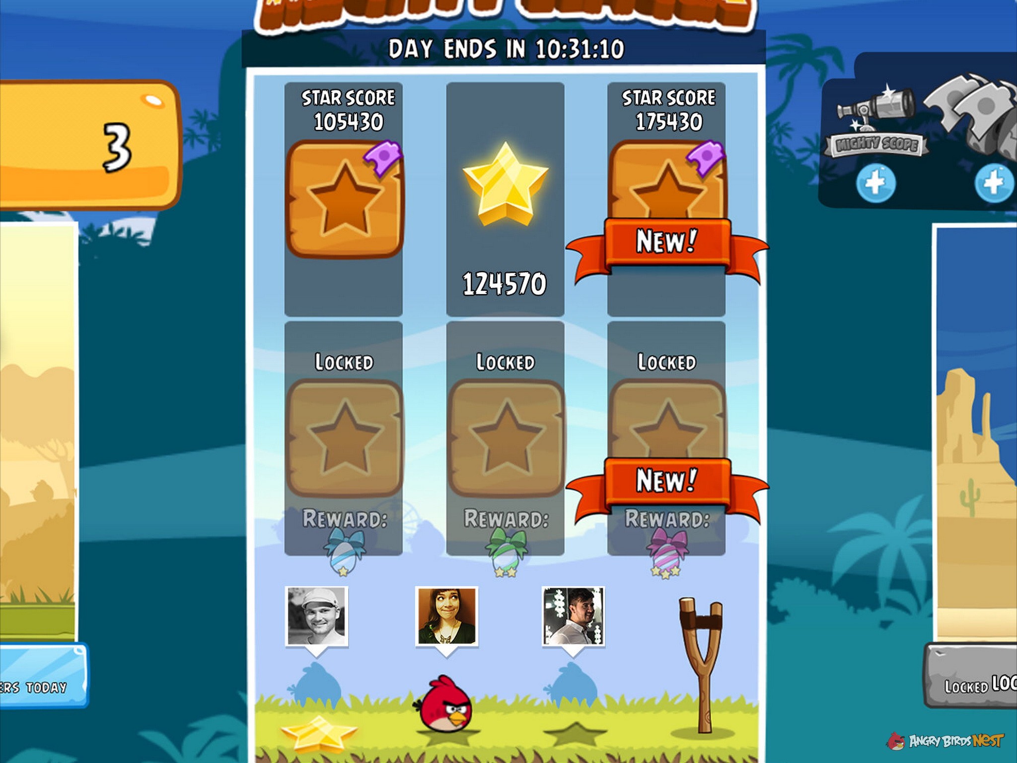 Angry-Birds-6-Levels-In-Mighty-League-Every-Day | AngryBirdsNest