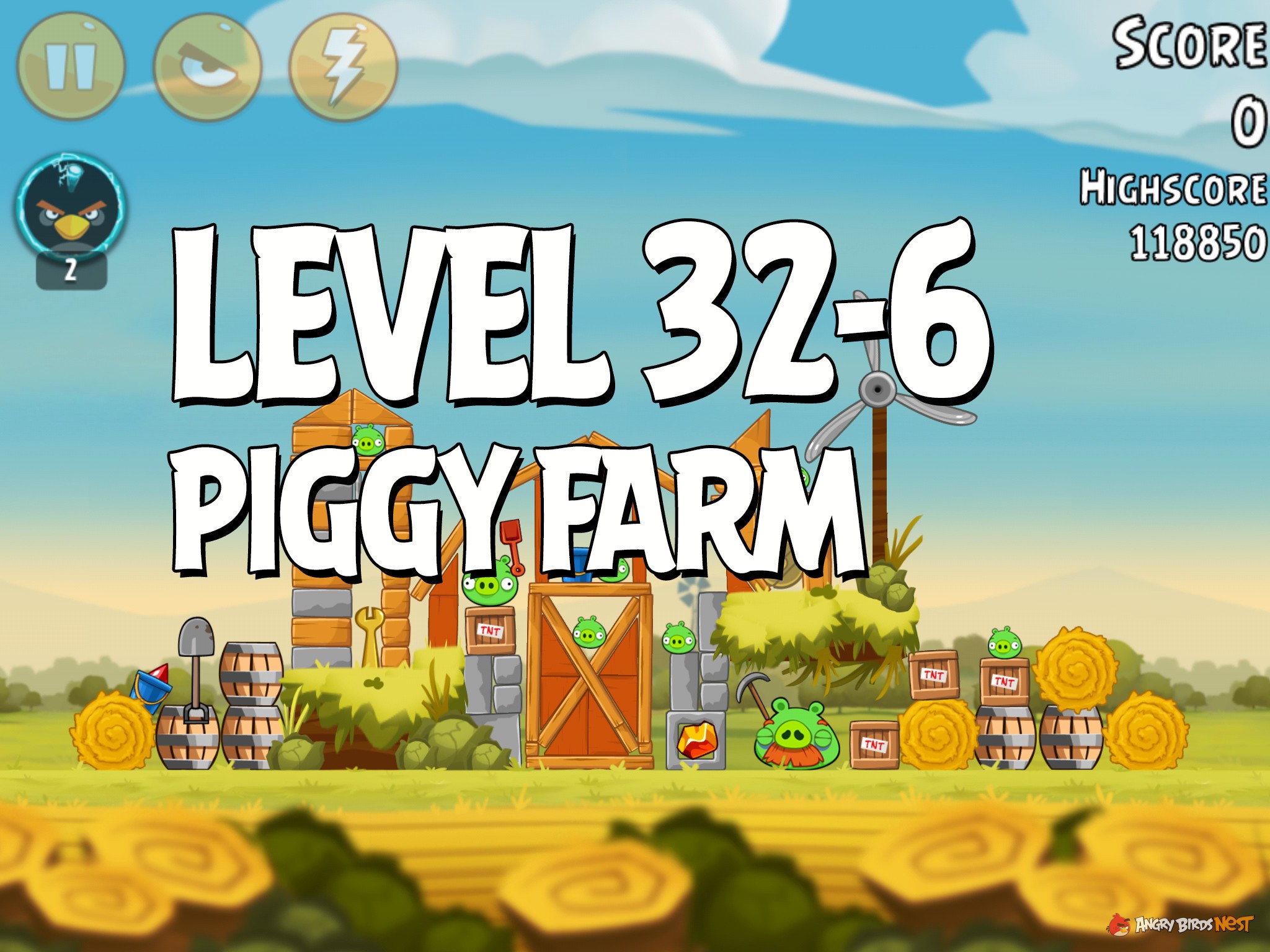 Angry Birds Piggy Farm Level 32-6 Walkthrough | AngryBirdsNest