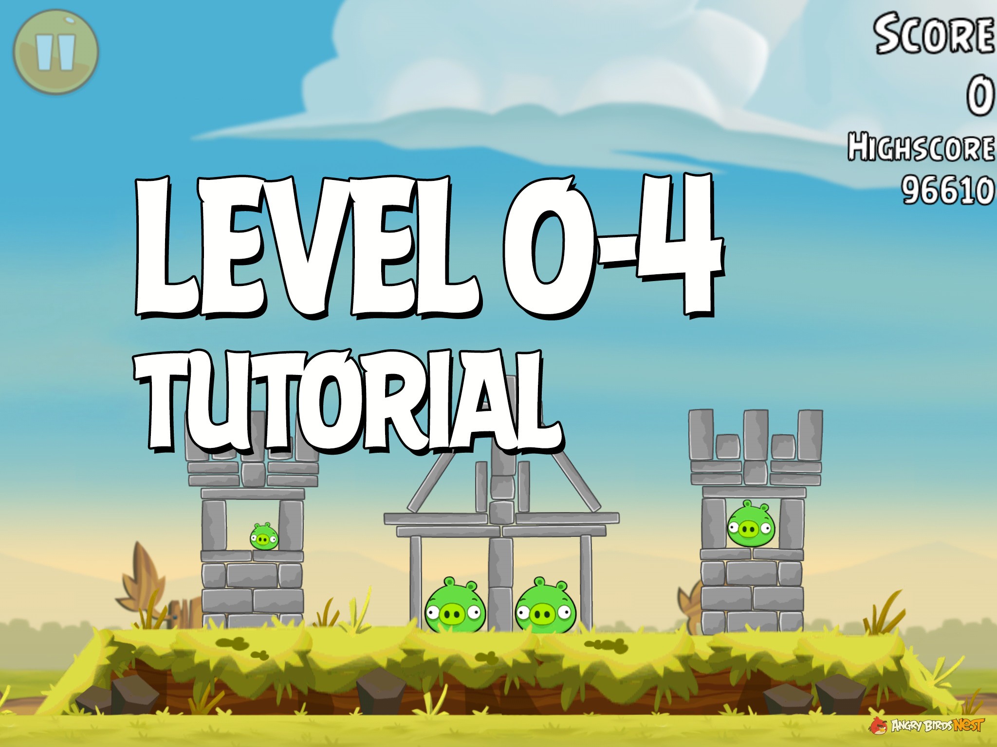 Angry Birds Tutorial Level 0-4 Walkthrough - AngryBirdsNest.com ...
